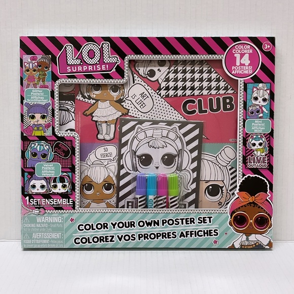 L.O.L. Surprise! | Toys | Lol Surprise Dolls Color Your Own 4 Posters ...
